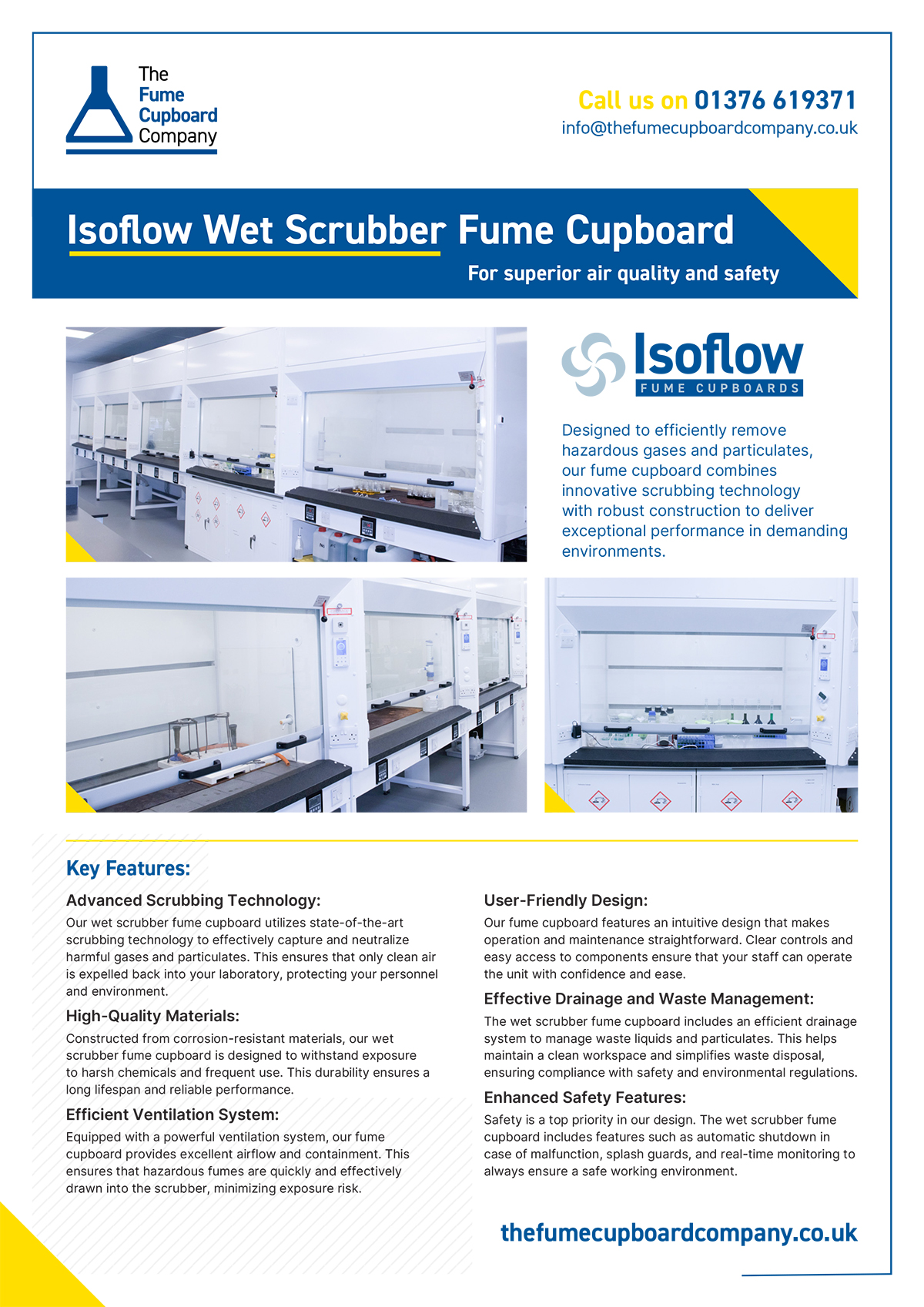 Wet Scrubber Fume Cupboards - The Fume Cupboard Company